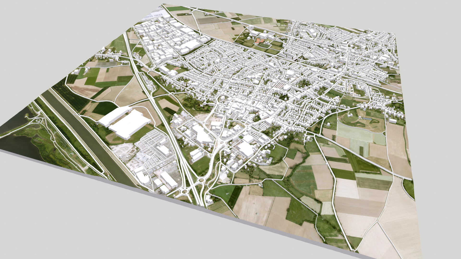 Cityscape Echt Netherlands - 3D Model by clickshop3d