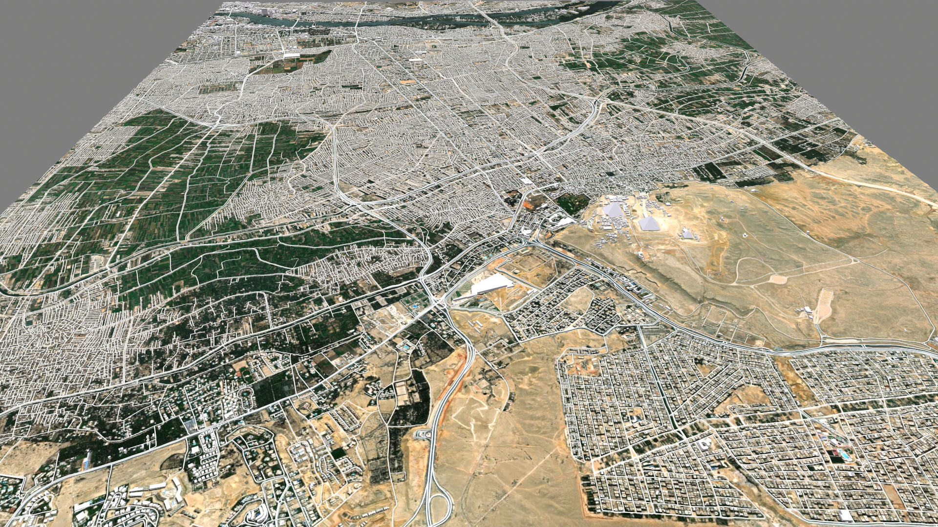 Cityscape Giza Egypt - 3D Model by clickshop3d