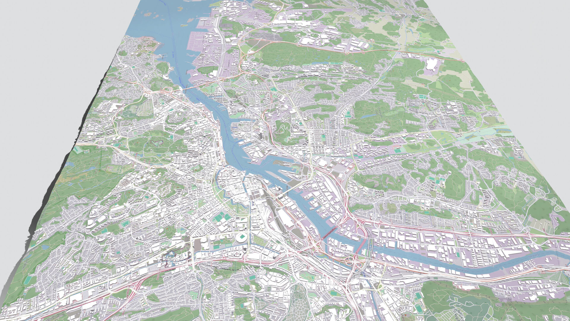 Cityscape Gothenburg Sweden - 3D Model by clickshop3d