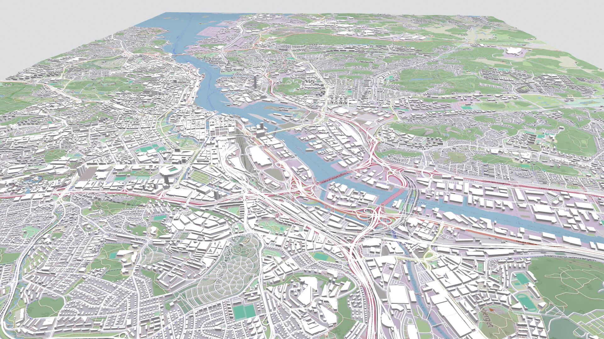 Cityscape Gothenburg Sweden - 3D Model by clickshop3d