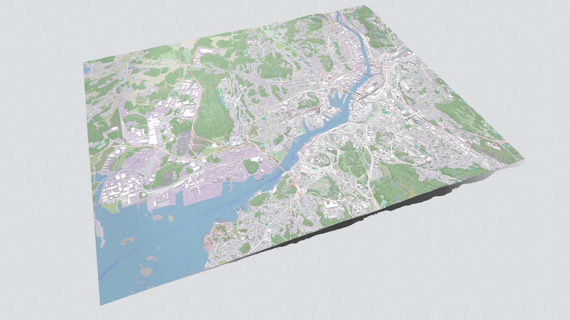 Cityscape Gothenburg Sweden - 3D Model by clickshop3d