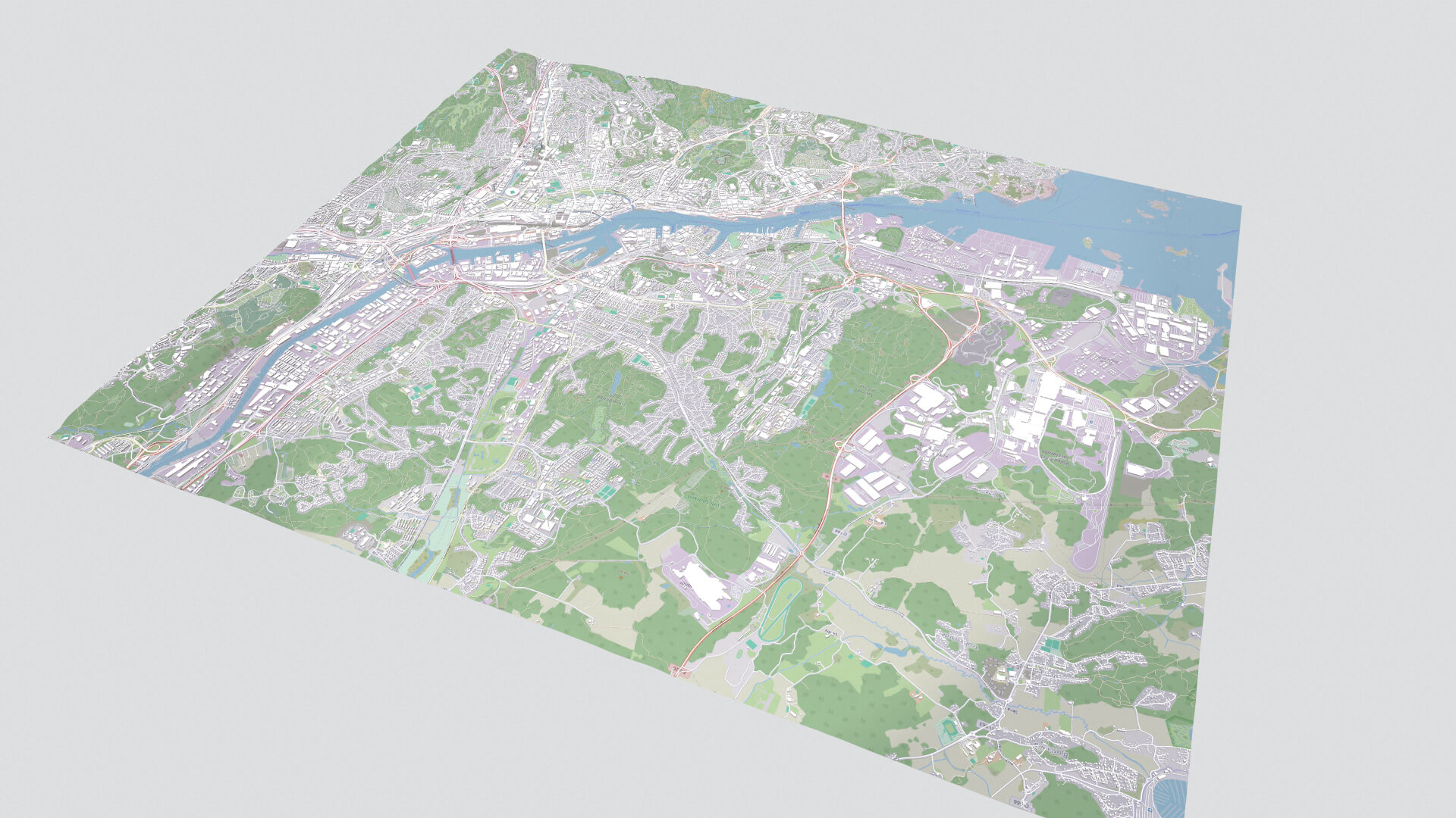 Cityscape Gothenburg Sweden - 3D Model by clickshop3d