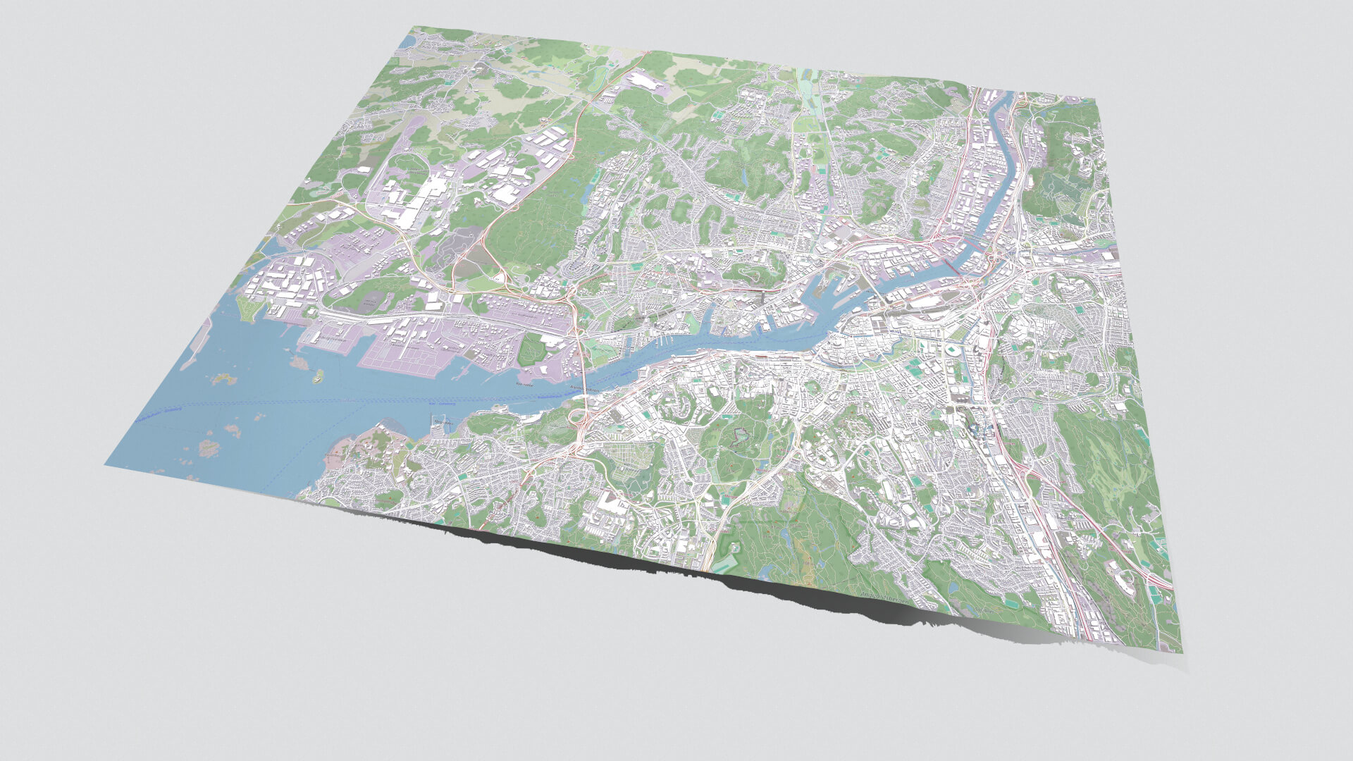 Cityscape Gothenburg Sweden - 3D Model by clickshop3d