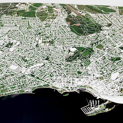 Cityscape Hamar Norway - 3D Model by clickshop3d