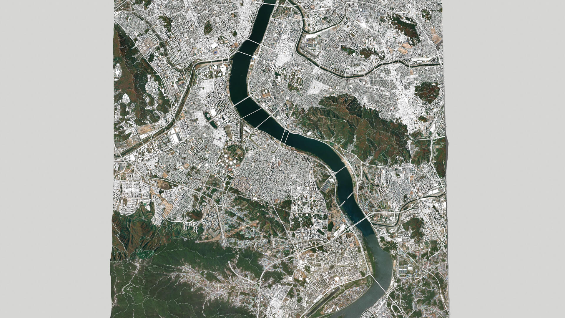 Cityscape Hanam South Korea - 3D Model by clickshop3d