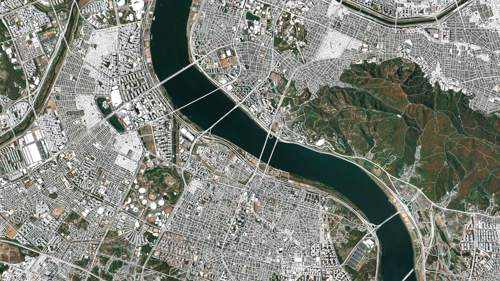 Cityscape Hanam South Korea - 3D Model by clickshop3d