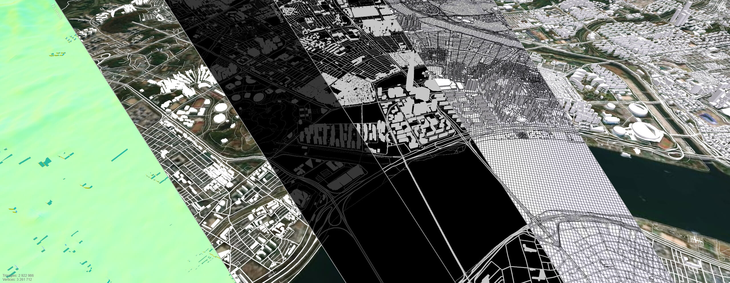 Cityscape Hanam South Korea - 3D Model by clickshop3d