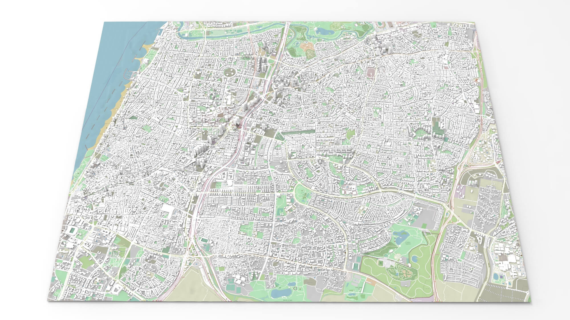 Cityscape Holon Israel - 3D Model by clickshop3d