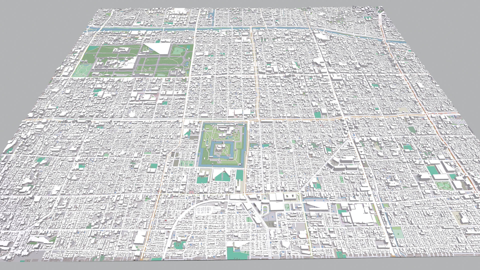 Cityscape Kioto Japan - 3D Model by clickshop3d