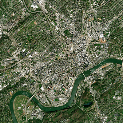 Cityscape Knoxville Tennessee USA - 3D Model by clickshop3d