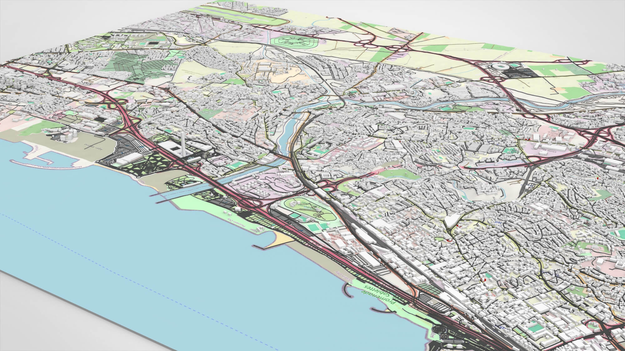 Cityscape Kouba Algeria - 3D Model by clickshop3d