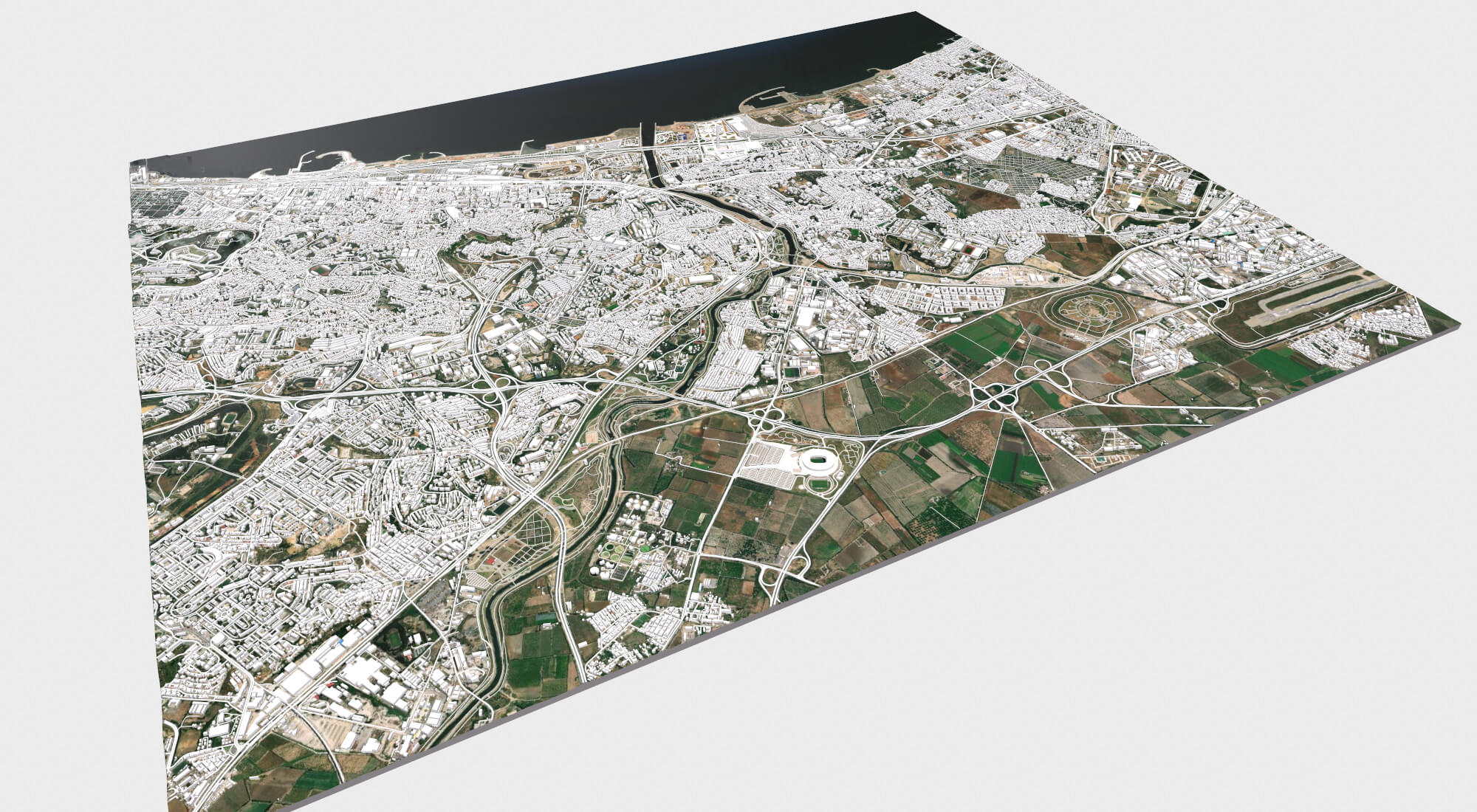 Cityscape Kouba Algeria - 3D Model by clickshop3d