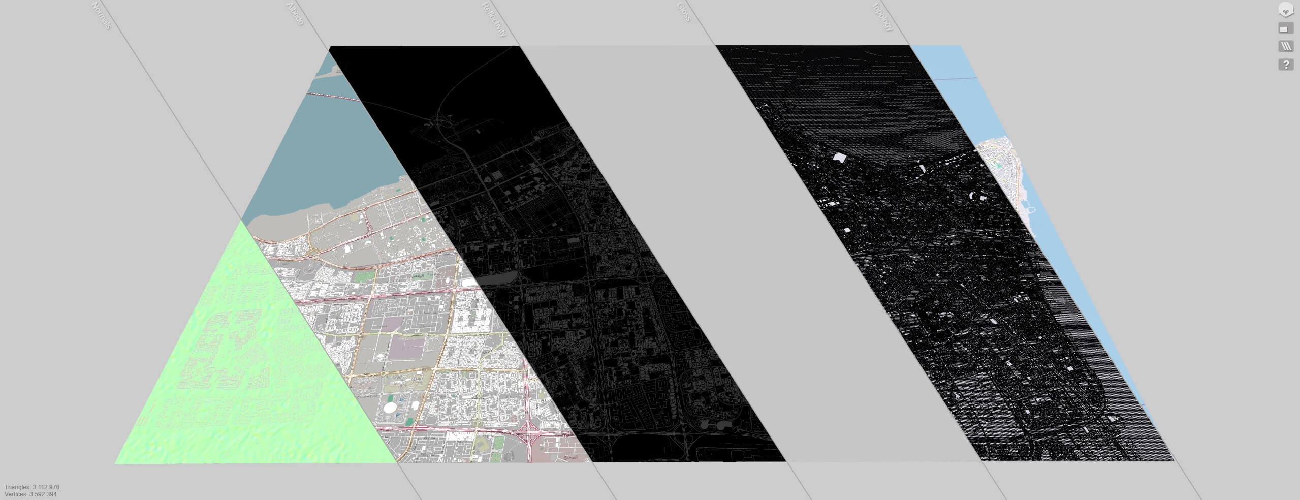 Cityscape Kuwait - 3D Model by clickshop3d
