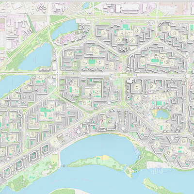 Cityscape Kyiv Ukraine Obolon Fragment City - 3D Model by clickshop3d