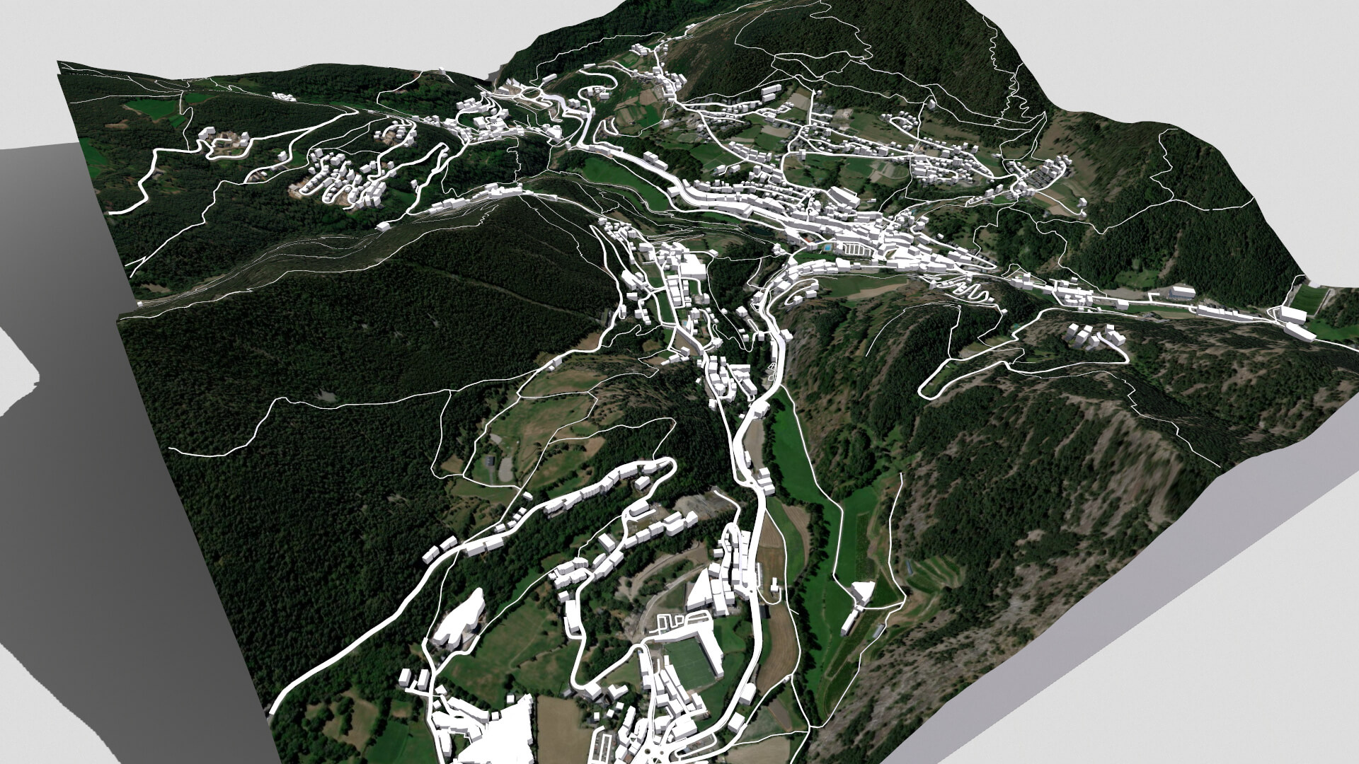 Cityscape La Masana Andorra - 3D Model by clickshop3d