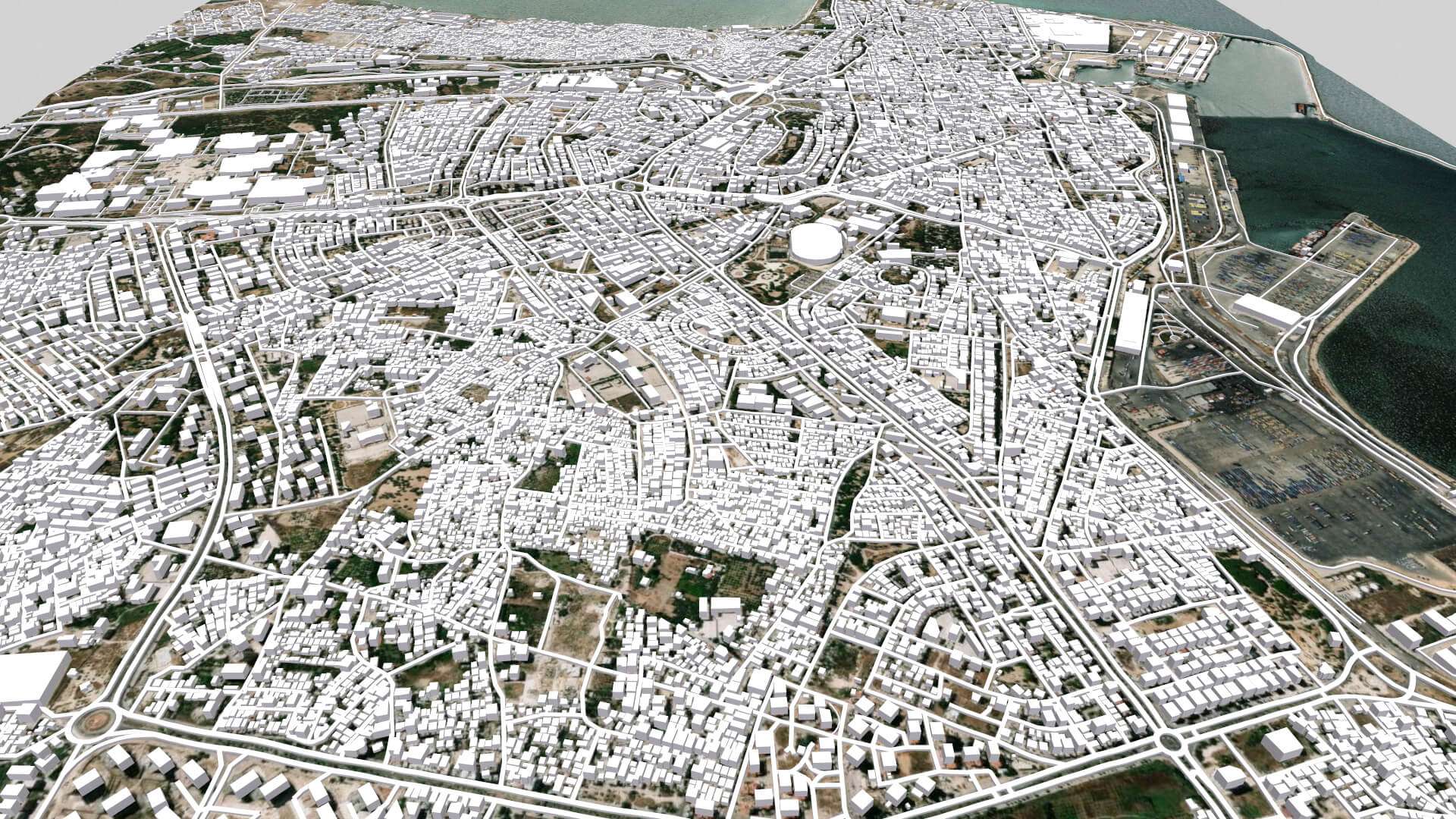 Cityscape Latakia Syria - 3D Model by clickshop3d