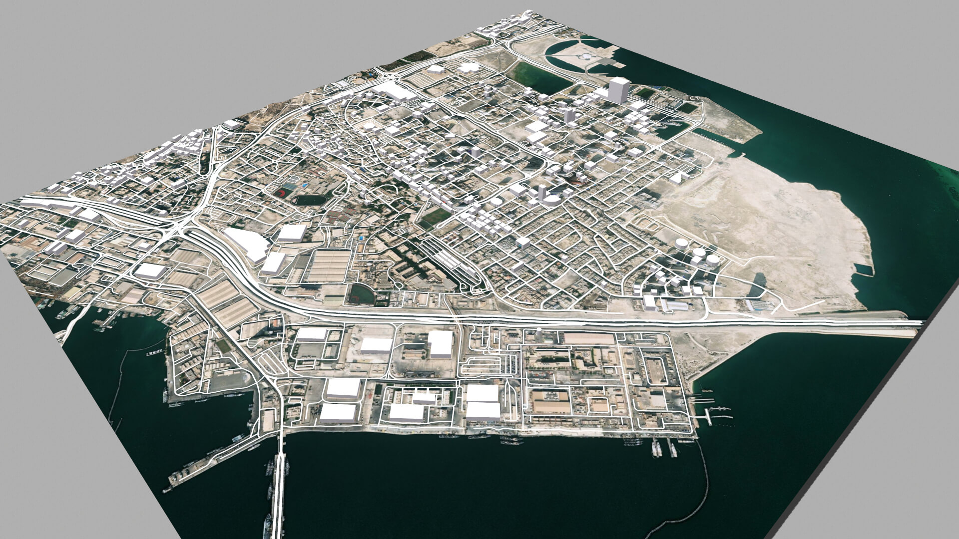 Cityscape Manama Kingdom of Bahrain - 3D Model by clickshop3d