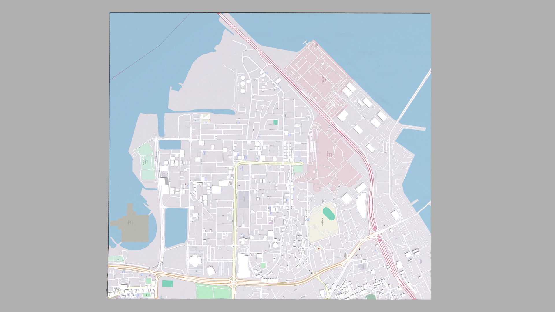 Cityscape Manama Kingdom of Bahrain - 3D Model by clickshop3d