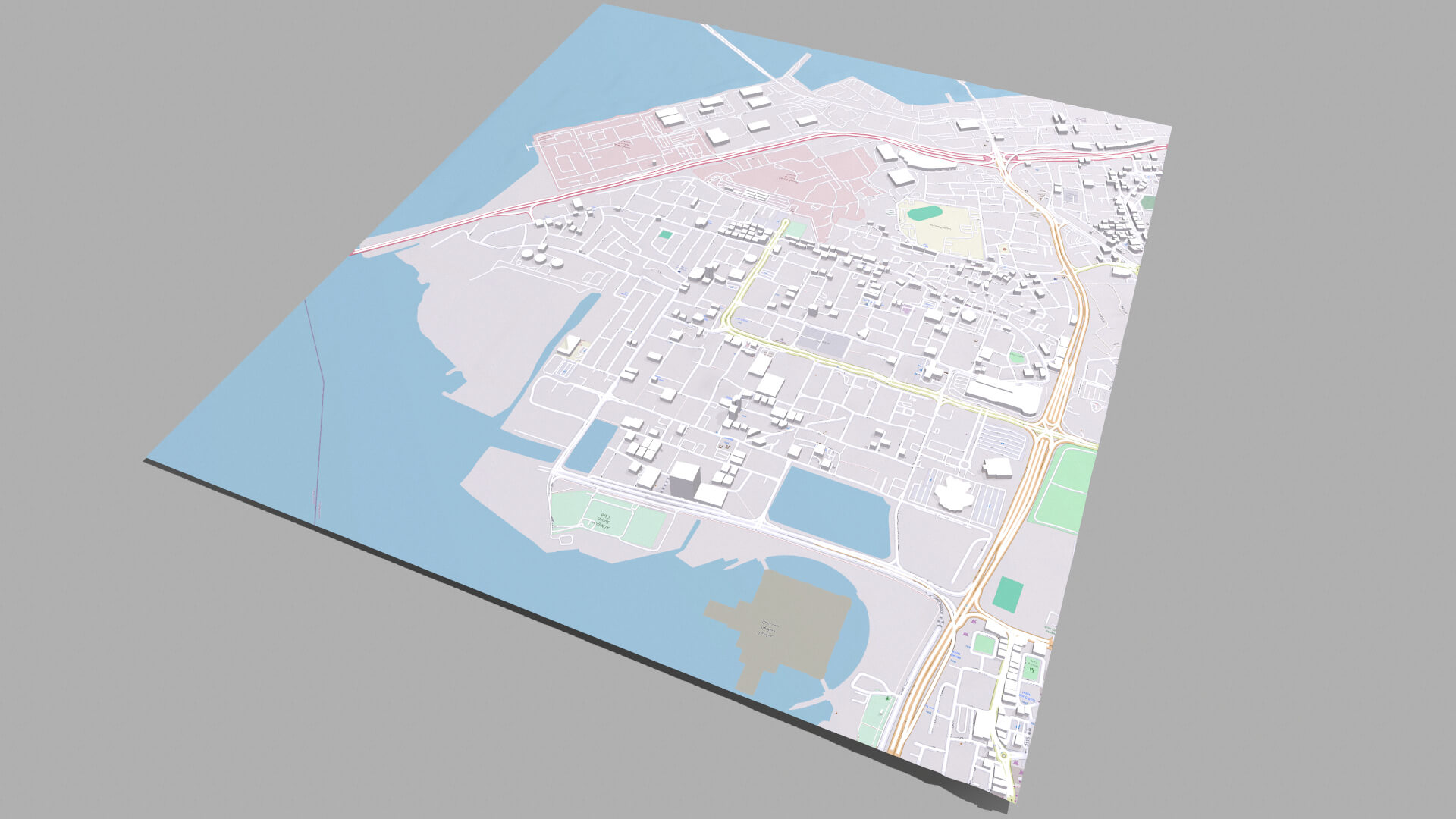 Cityscape Manama Kingdom of Bahrain - 3D Model by clickshop3d