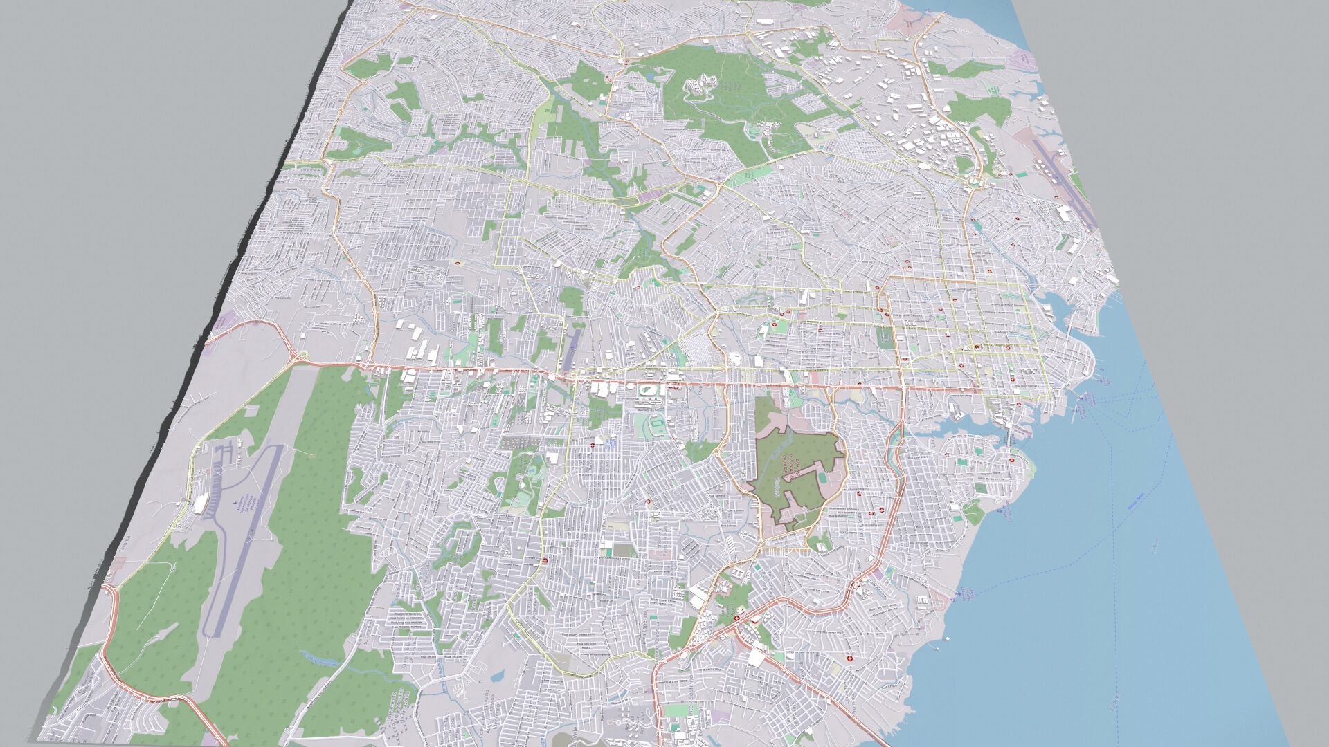 Cityscape Manaus Brazil - 3D Model by clickshop3d