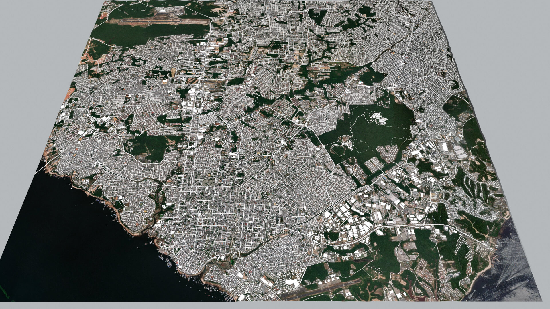 Cityscape Manaus Brazil - 3D Model by clickshop3d