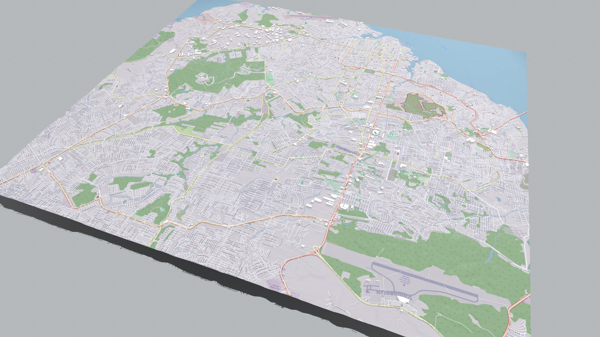 Cityscape Manaus Brazil - 3D Model by clickshop3d