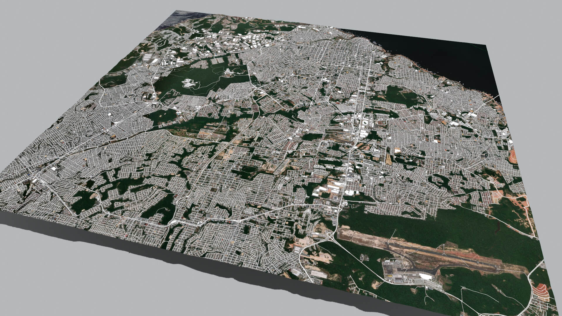 Cityscape Manaus Brazil - 3D Model by clickshop3d