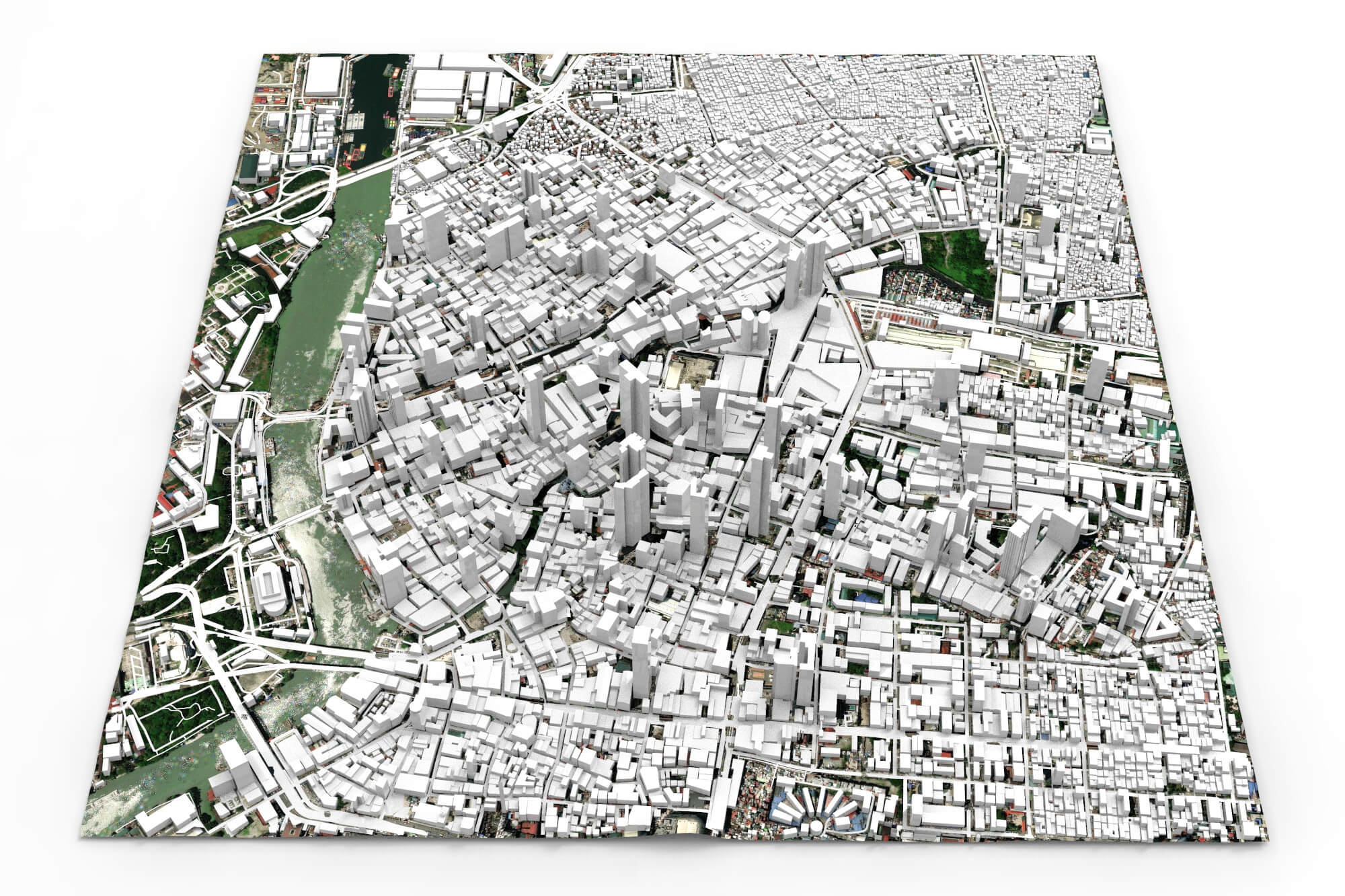 Cityscape Manila Philippines - 3D Model by clickshop3d