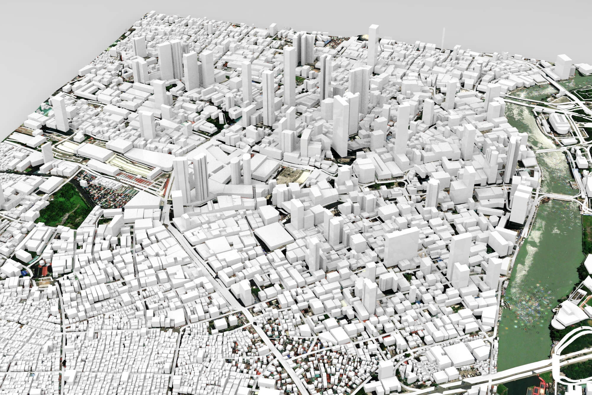 Cityscape Manila Philippines - 3D Model by clickshop3d