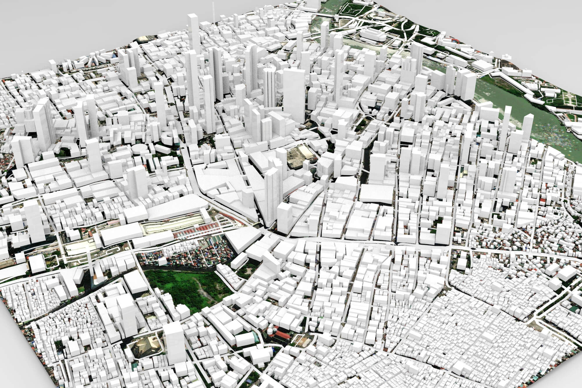 Cityscape Manila Philippines - 3D Model by clickshop3d