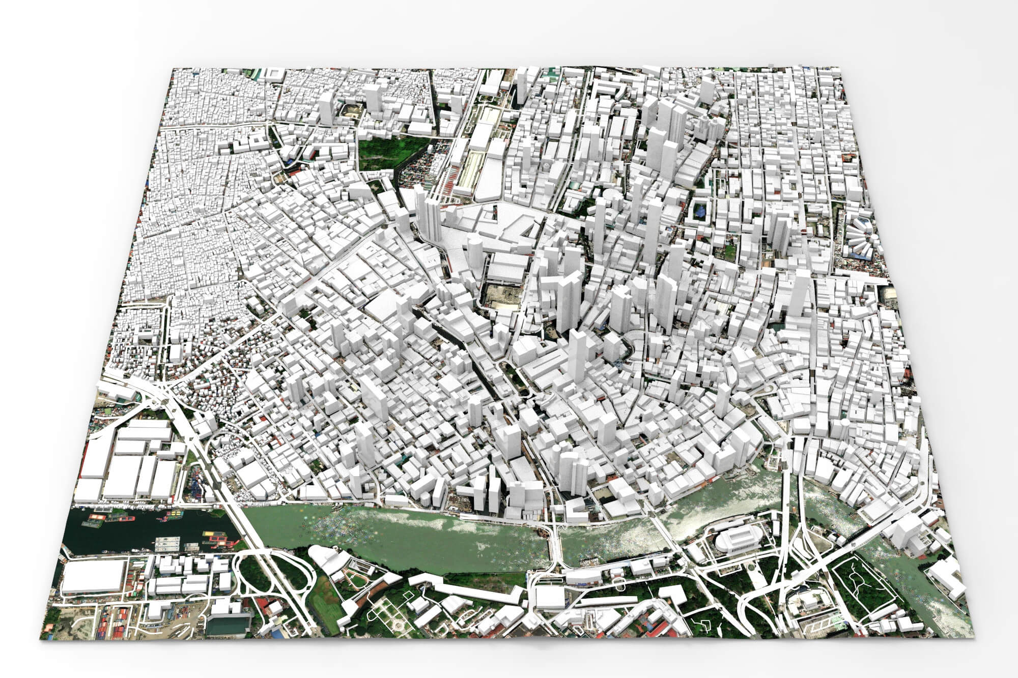 Cityscape Manila Philippines - 3D Model by clickshop3d