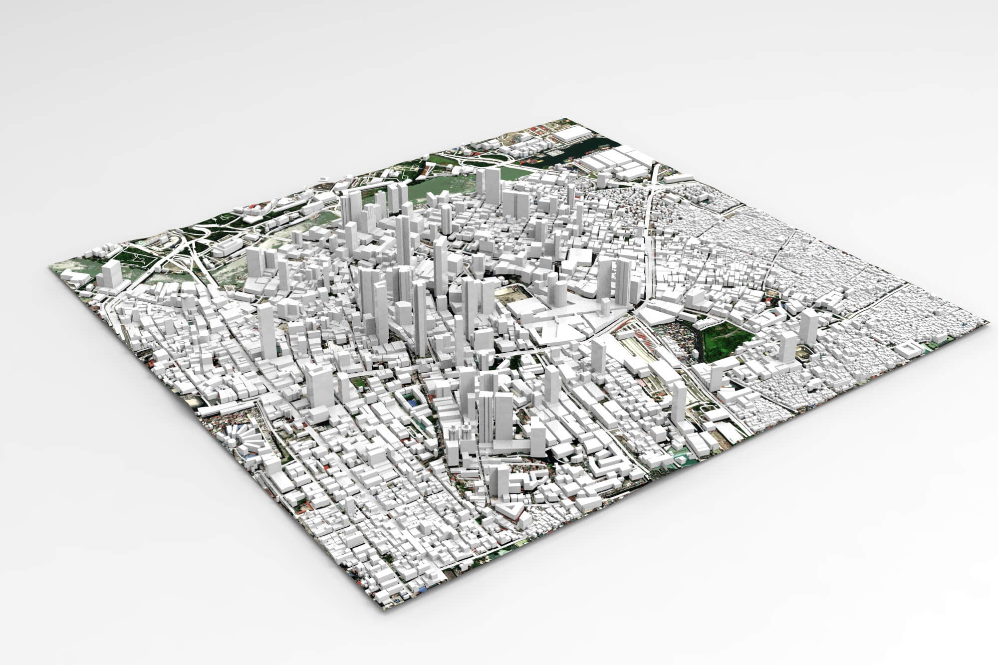 Cityscape Manila Philippines - 3D Model by clickshop3d