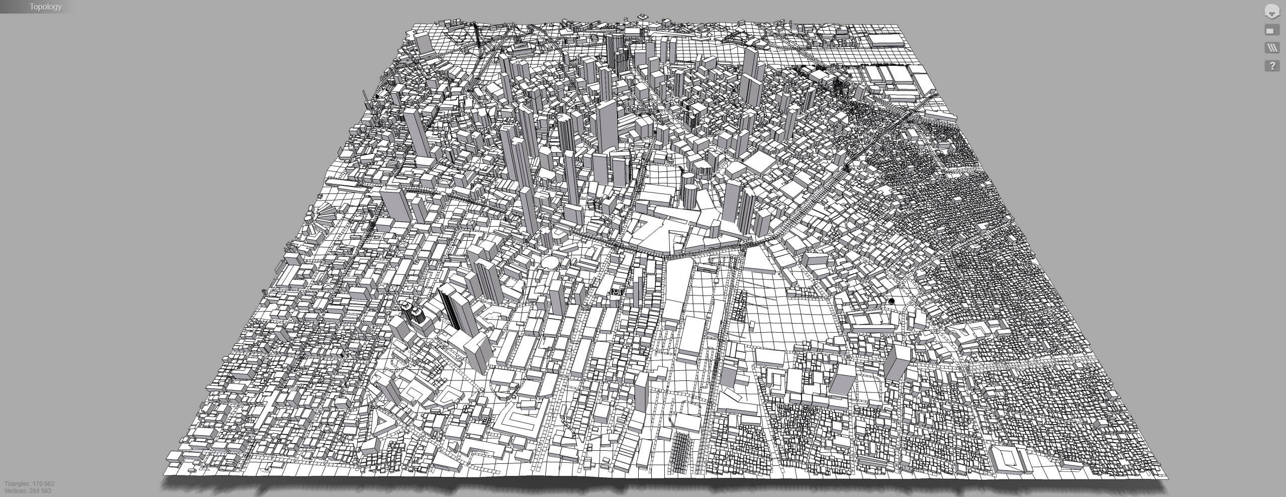 Cityscape Manila Philippines - 3D Model by clickshop3d