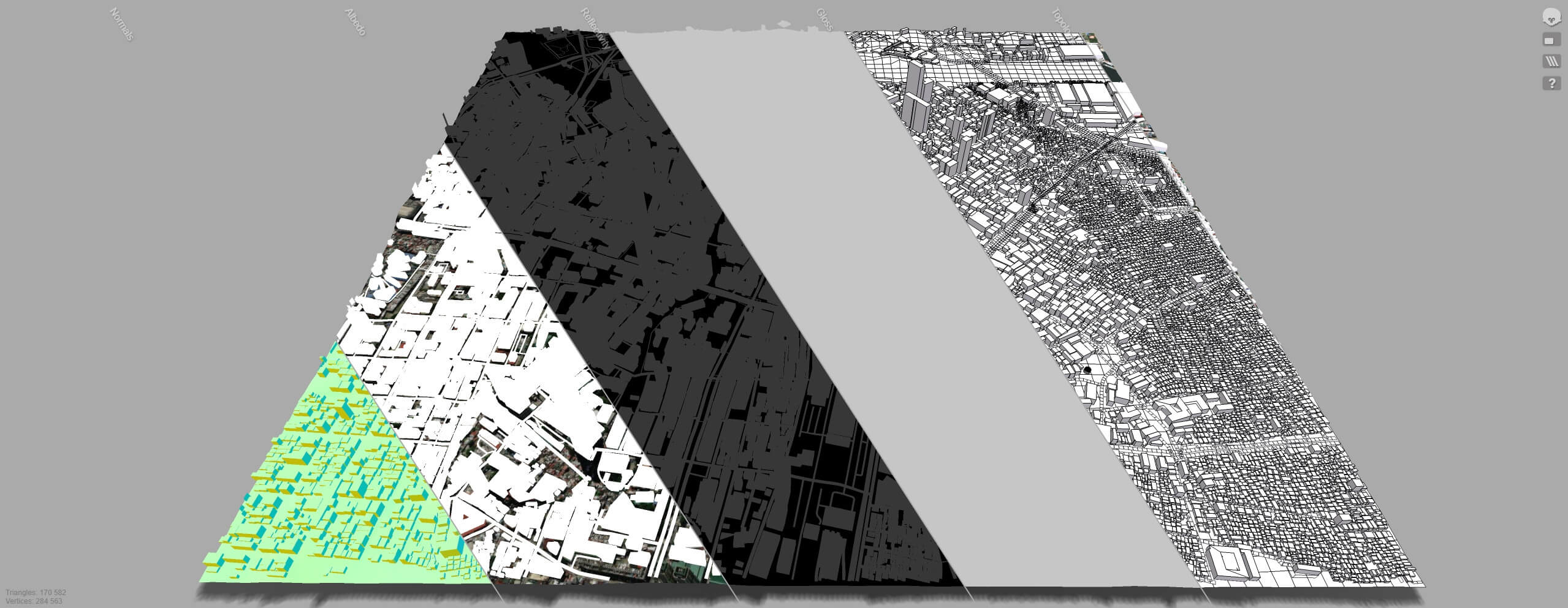 Cityscape Manila Philippines - 3D Model by clickshop3d