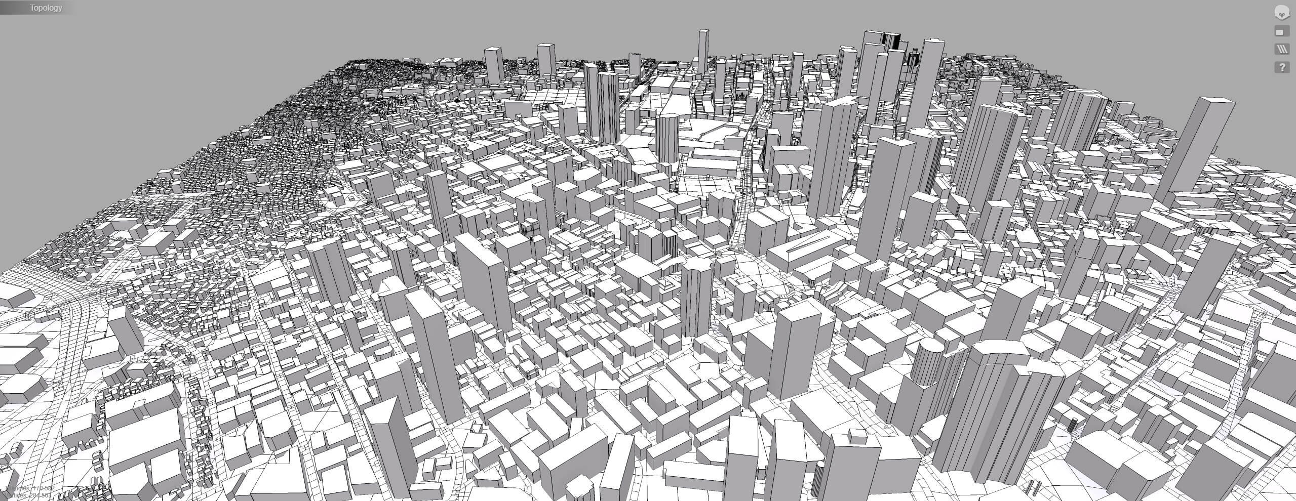 Cityscape Manila Philippines - 3D Model by clickshop3d