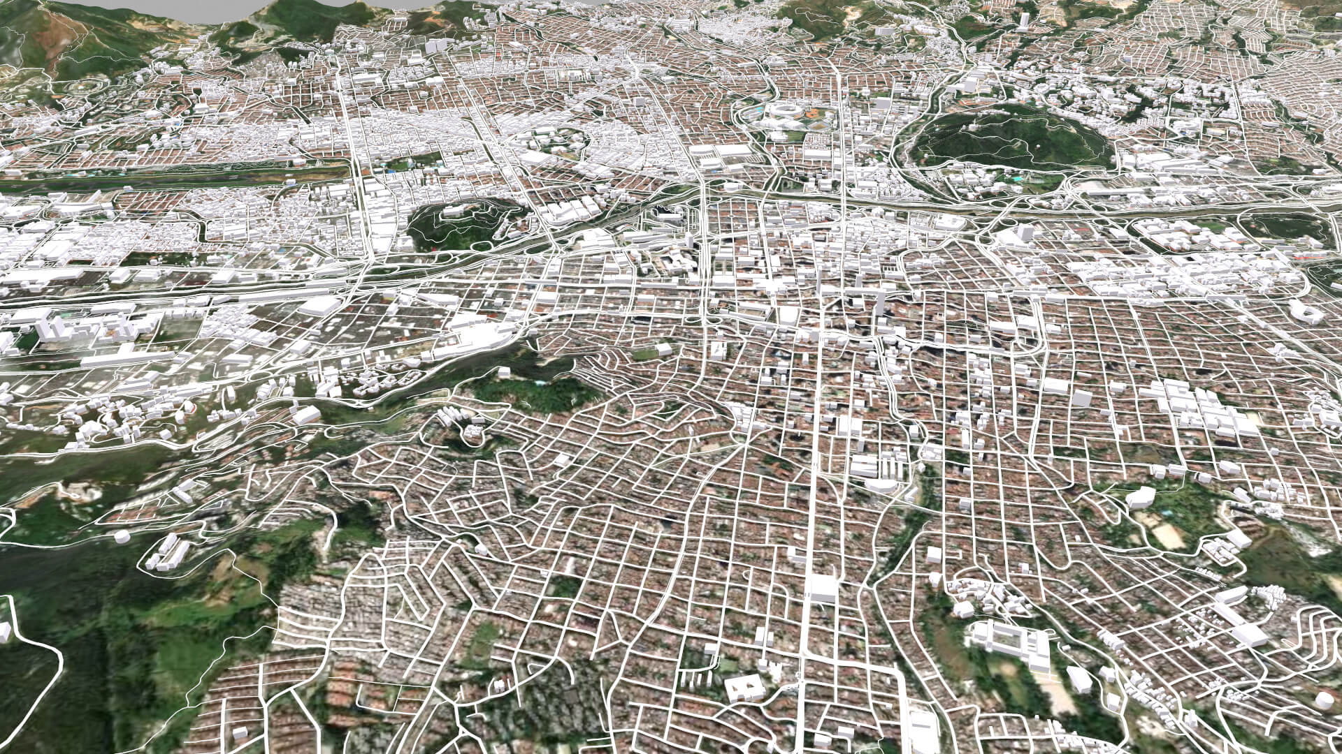 Cityscape Medelin Colombia - 3D Model by clickshop3d