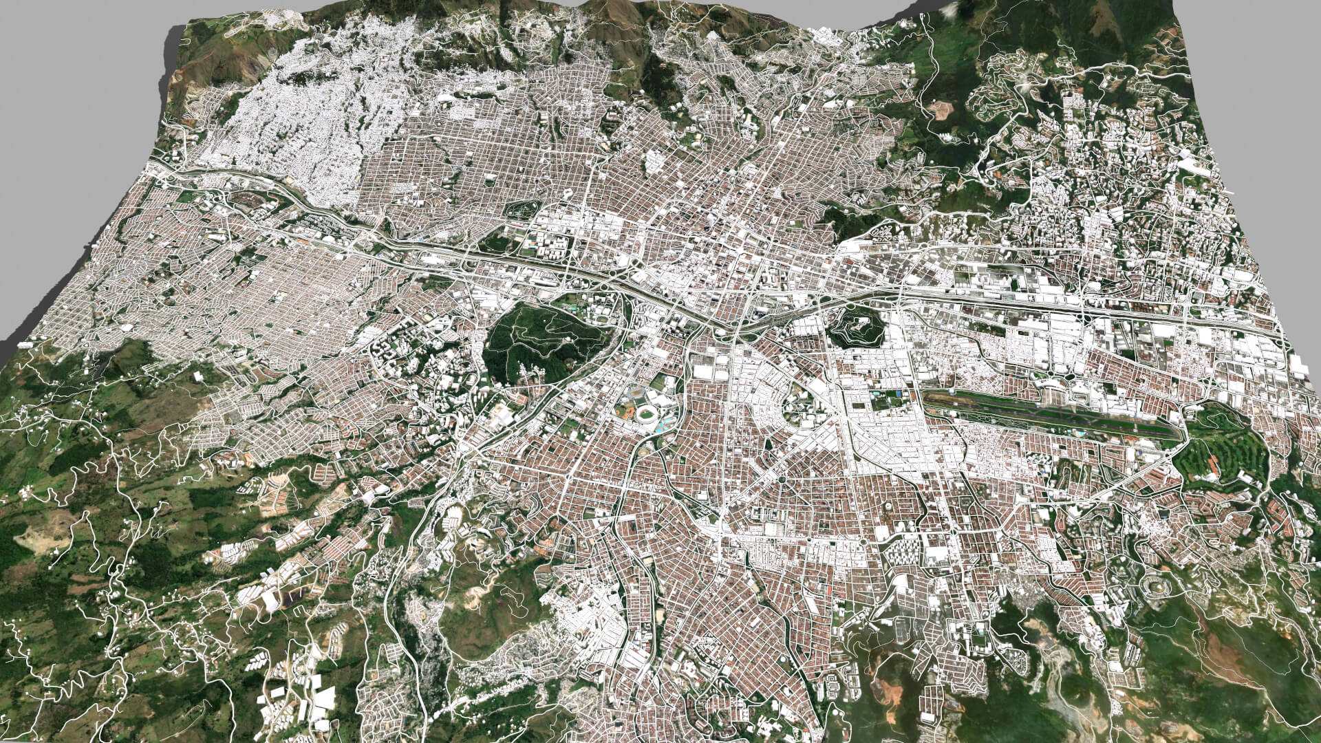 Cityscape Medelin Colombia - 3D Model by clickshop3d