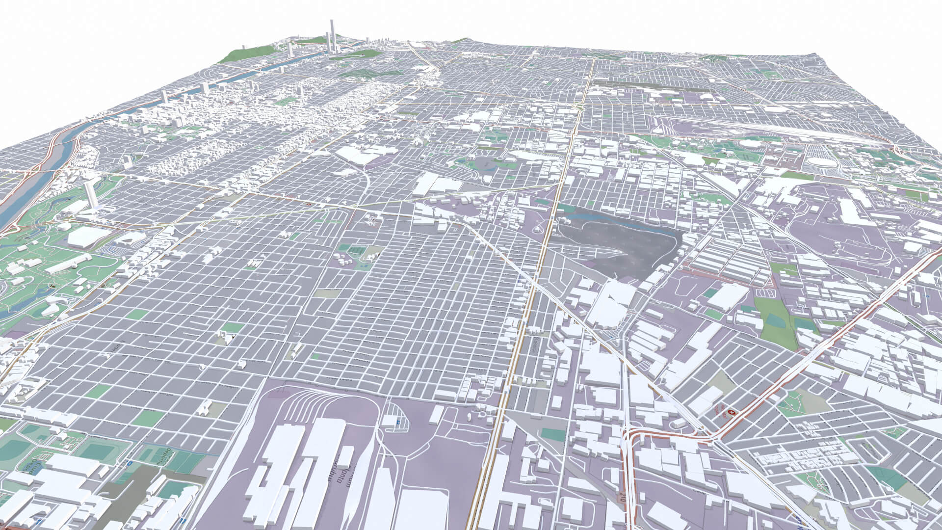 Cityscape Monterey Mexico - 3D Model by clickshop3d