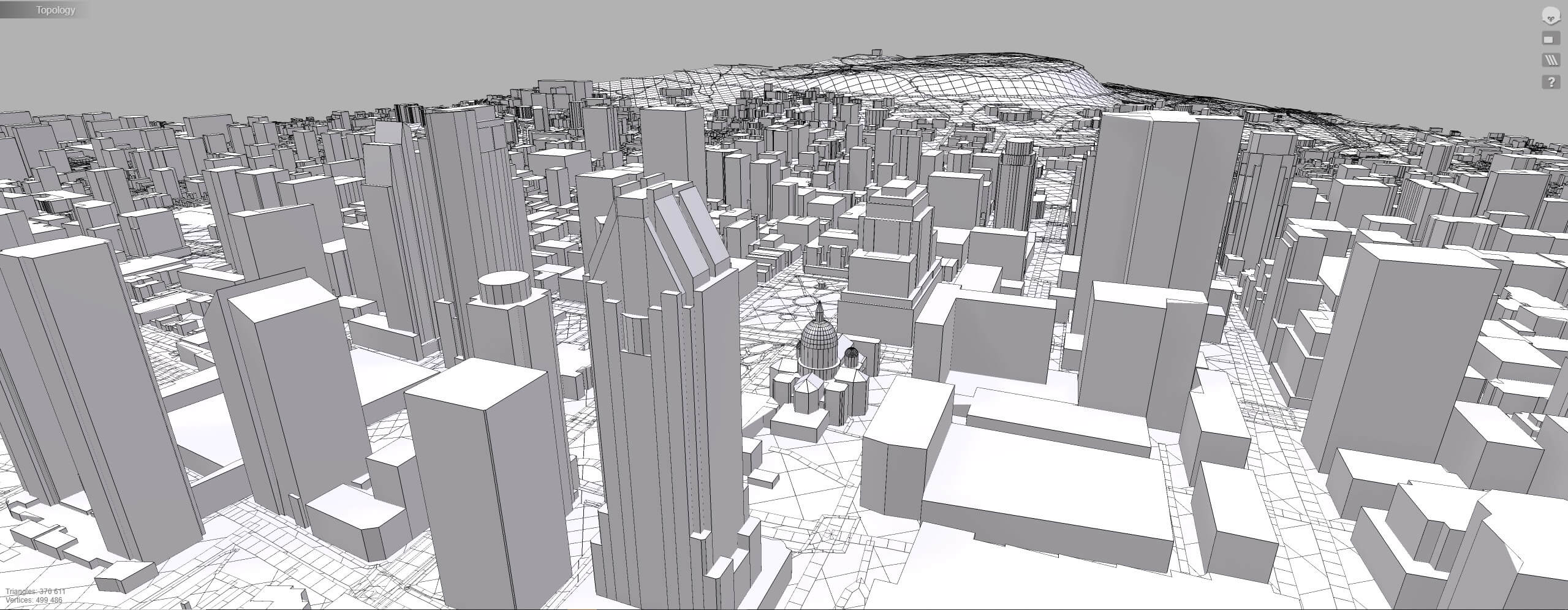 Cityscape Montreal Canada - 3D Model by clickshop3d