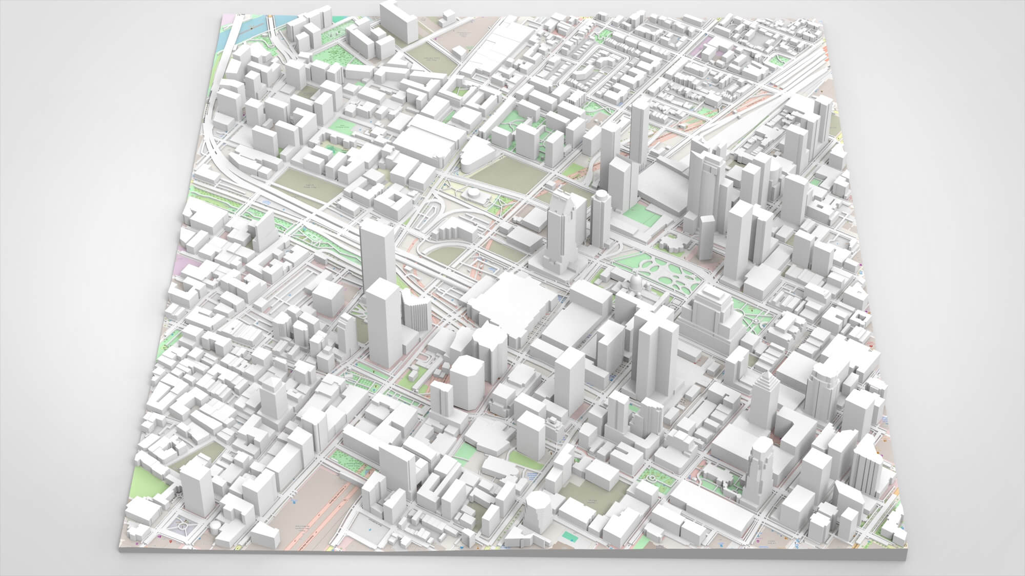 Cityscape Montreal Quebec Canada - 3D Model by clickshop3d