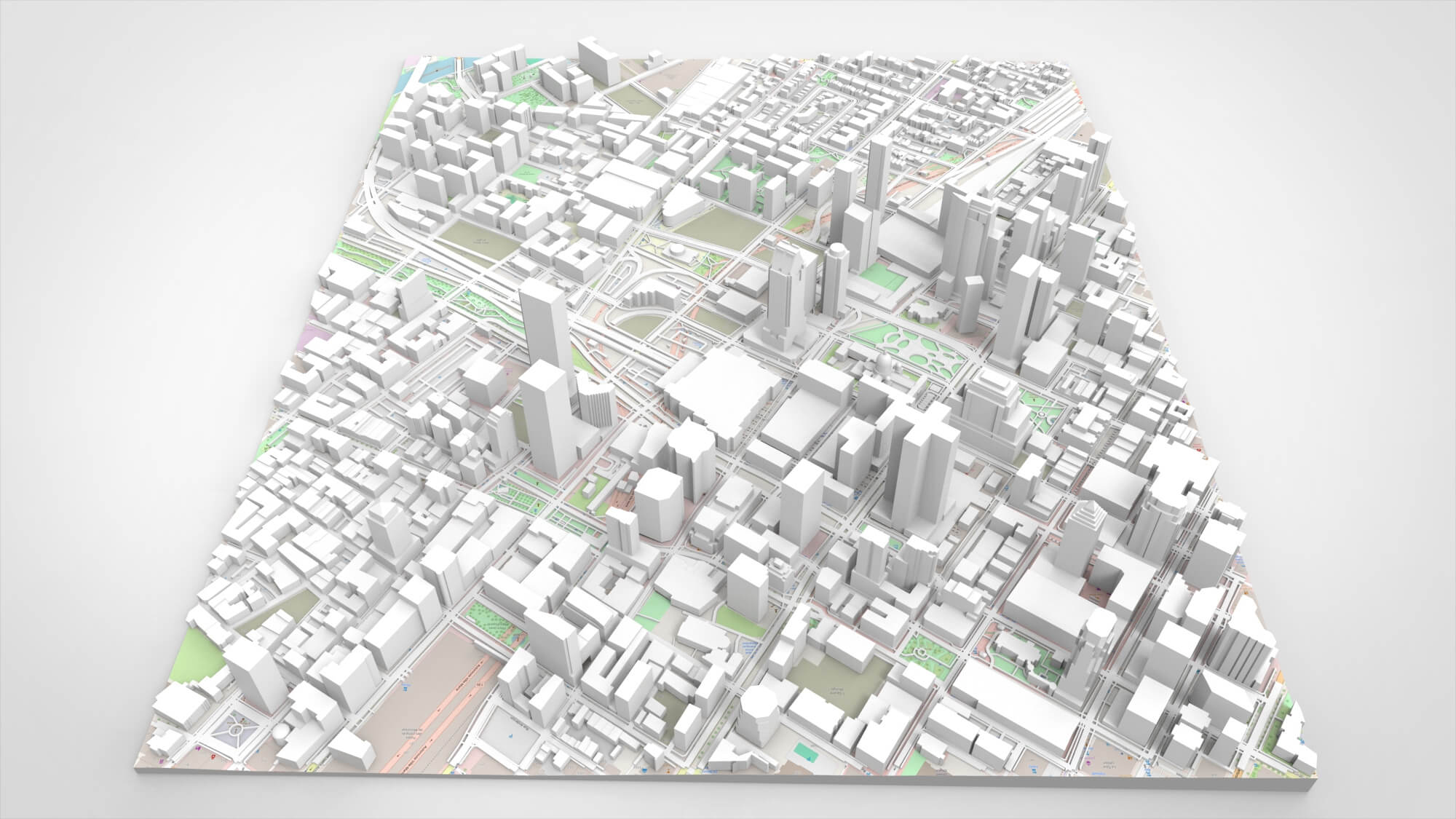 Cityscape Montreal Quebec Canada - 3D Model by clickshop3d