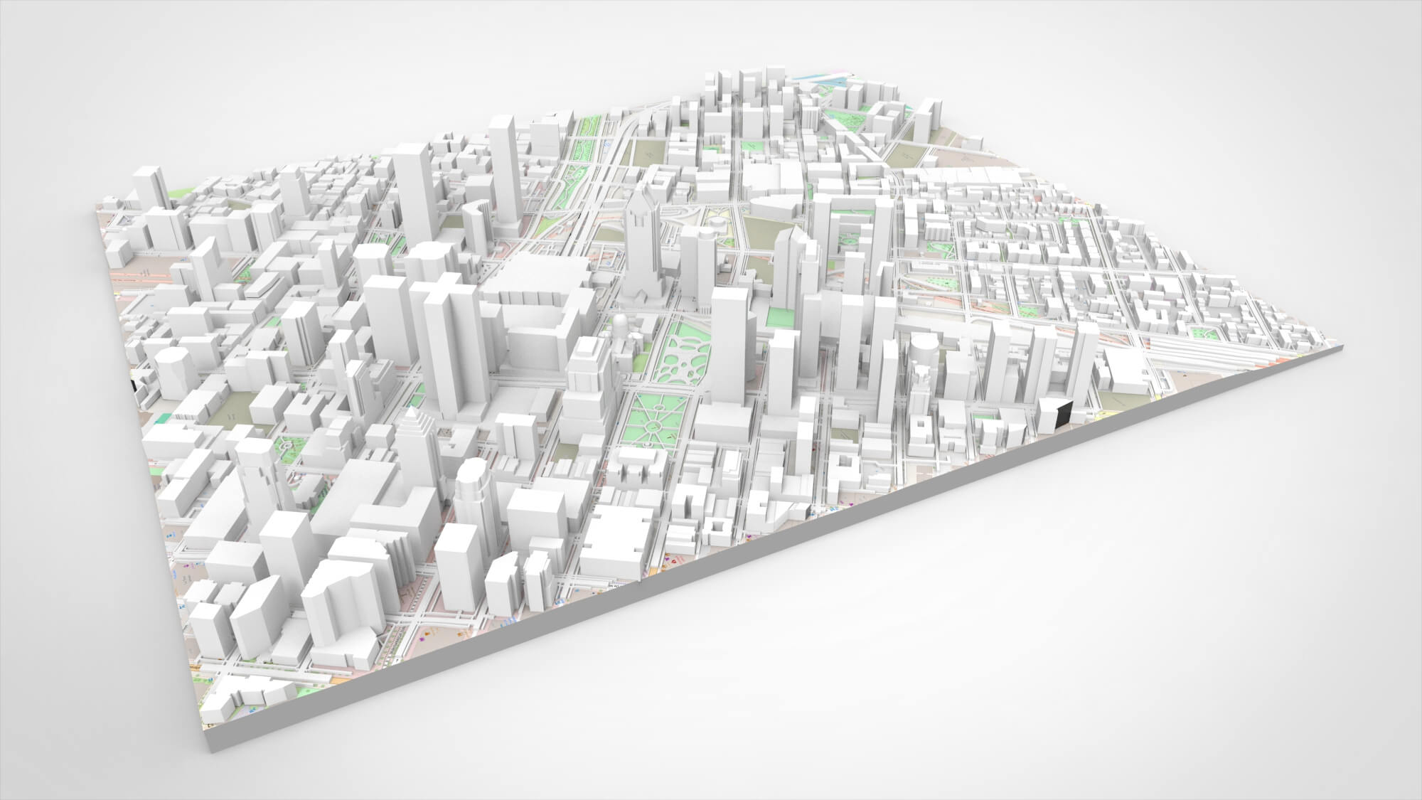 Cityscape Montreal Quebec Canada - 3D Model by clickshop3d