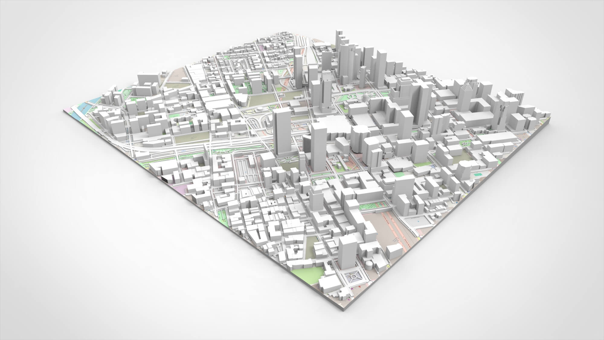 Cityscape Montreal Quebec Canada - 3D Model by clickshop3d