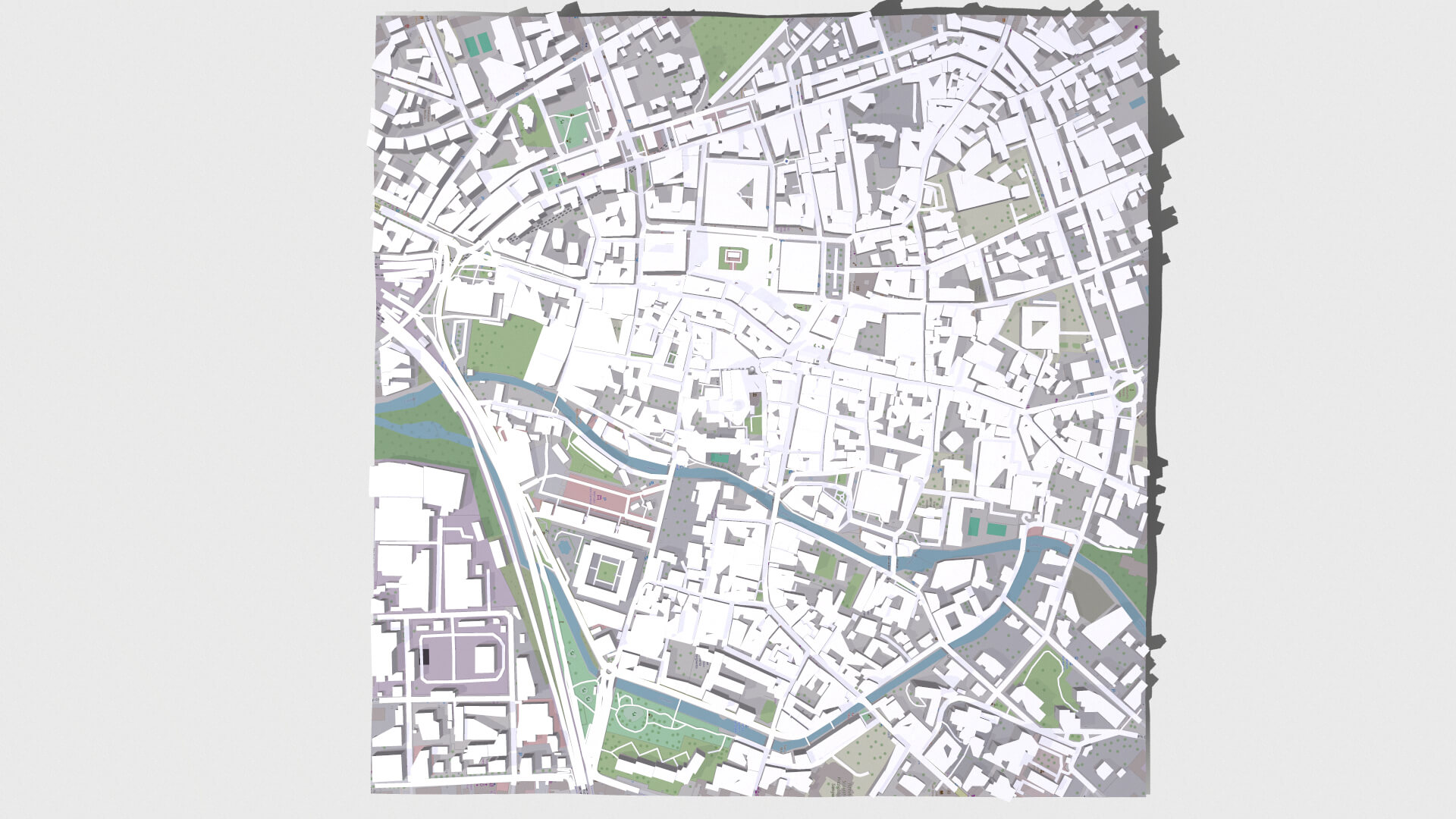 Cityscape Monza Italy - 3D Model by clickshop3d