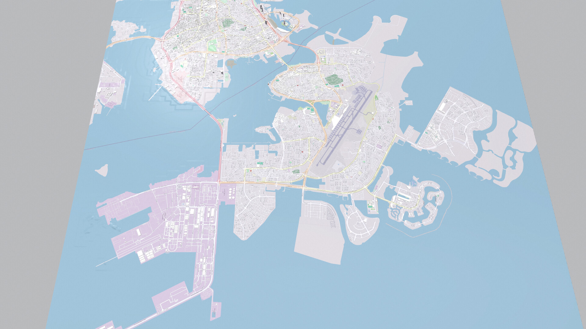 Cityscape Muharraq Bahrain - 3D Model by clickshop3d