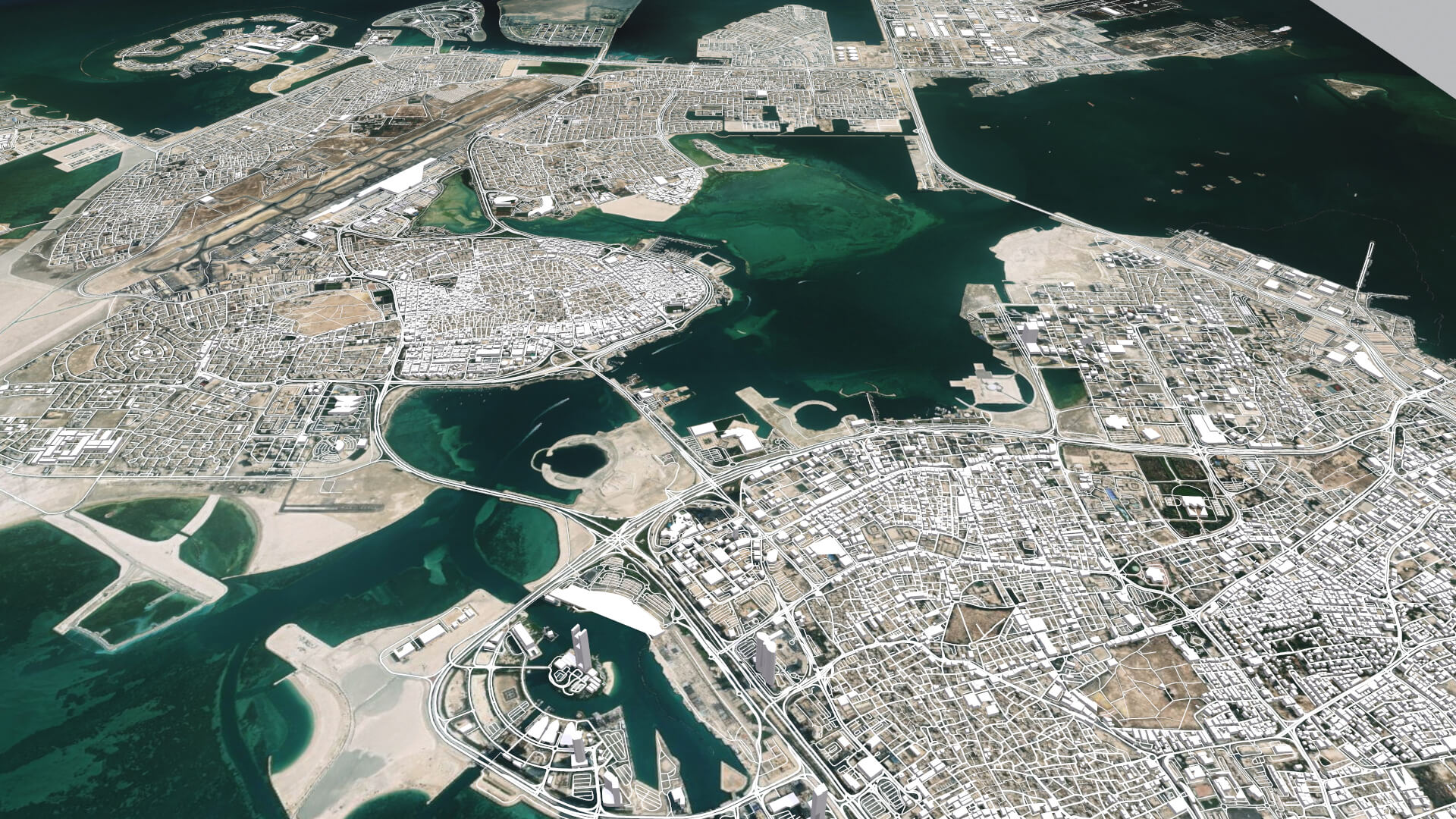 Cityscape Muharraq Bahrain - 3D Model by clickshop3d