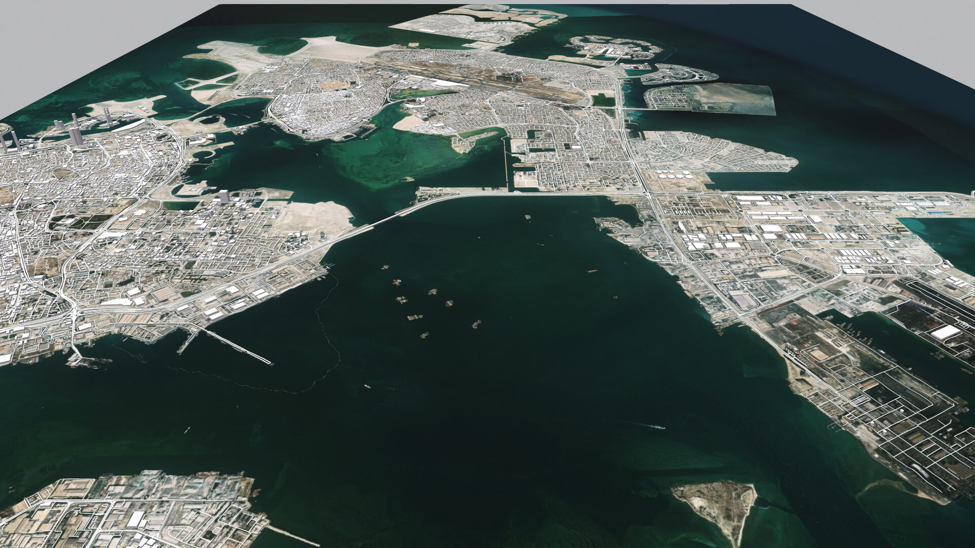 Cityscape Muharraq Bahrain - 3D Model by clickshop3d