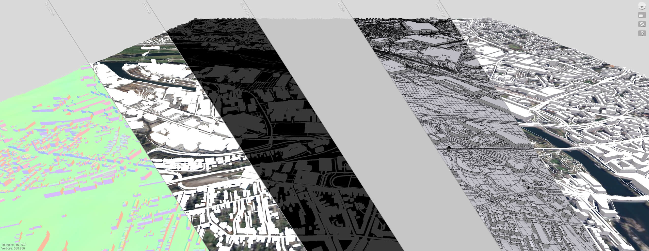 Cityscape Mulheim an Der Ruhr Germany - 3D Model by clickshop3d