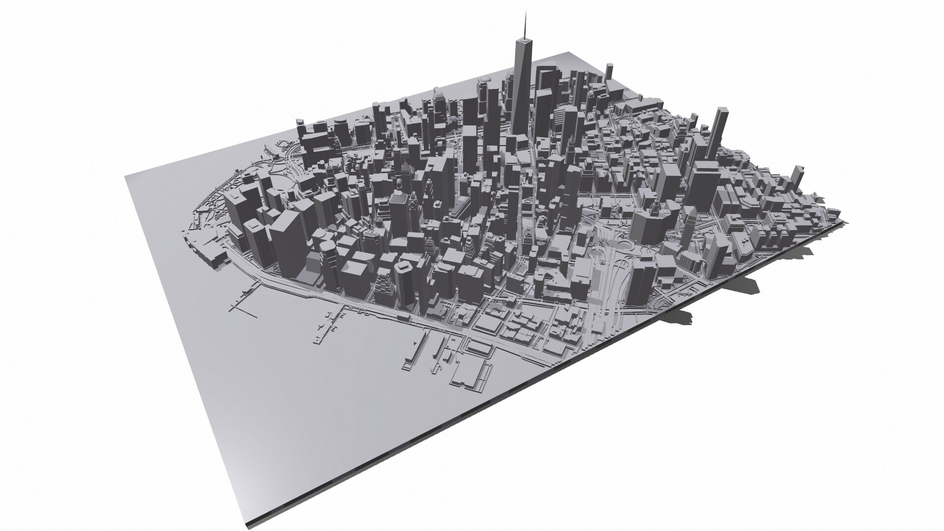 Cityscape New York Manhattan USA - 3D Model by clickshop3d