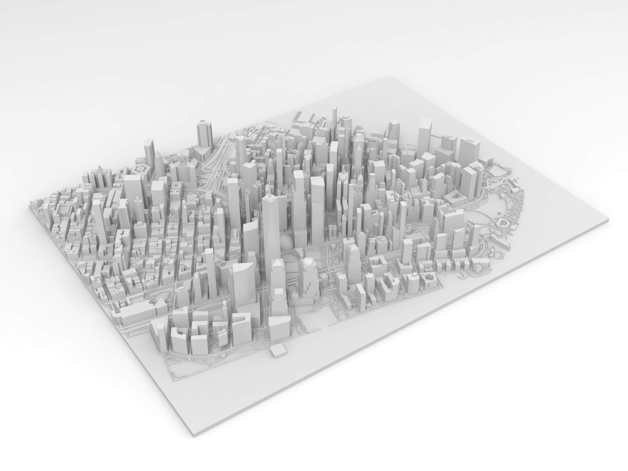 Cityscape New York Manhattan USA - 3D Model by clickshop3d